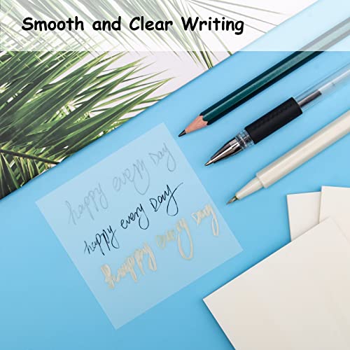 12 Packs 600 Sheets Transparent Sticky Notes, Winspeed 3 x 3 Inches Square Self Adhesive Removable Waterproof Memo Translucent Post It Notes(Clear)