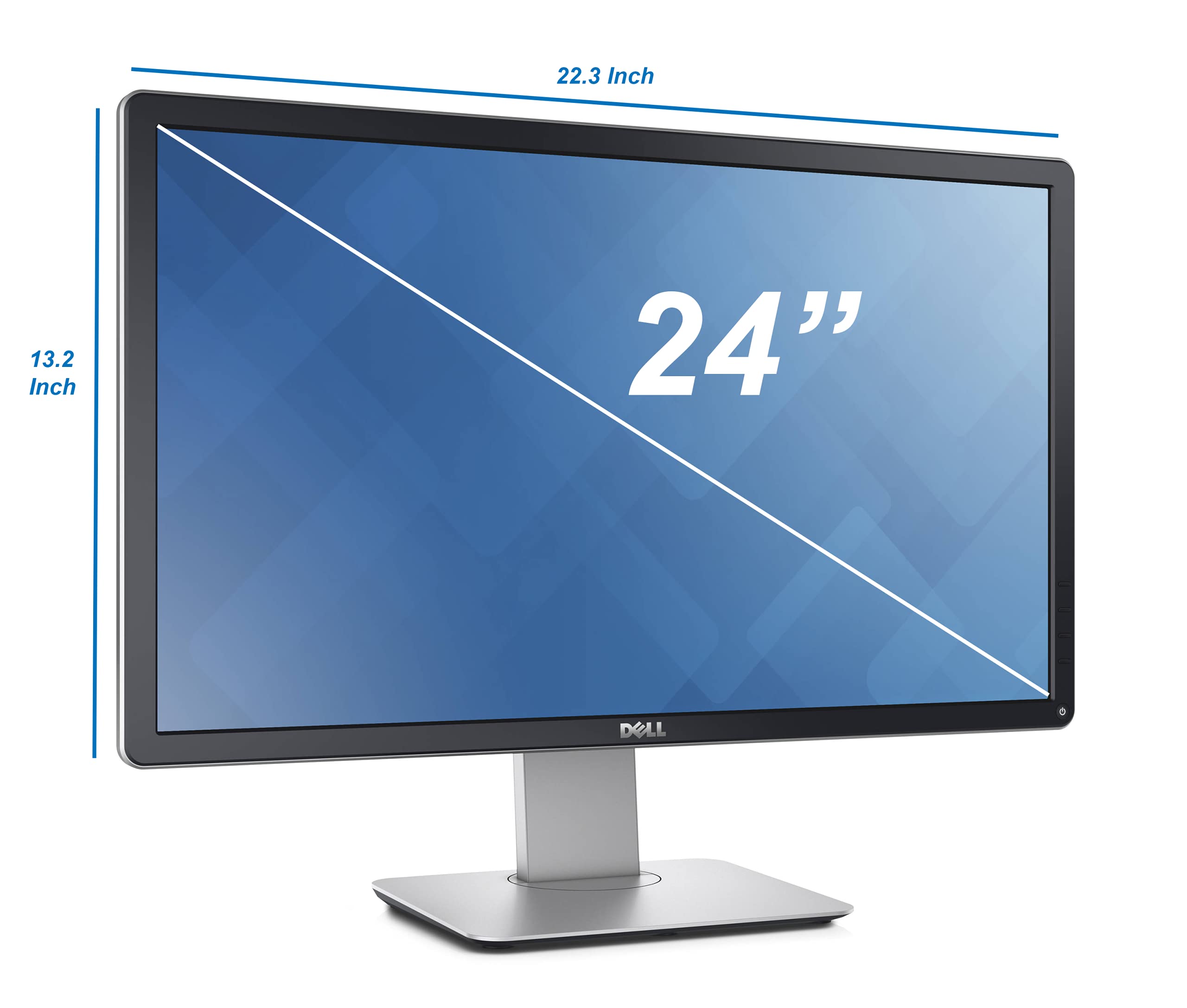 Dell P2414HB Full HD 24 inch LED Backlit Monitor, VGA, Display Port, DVI, 1080p at 60Hz, 16.7 Million Colors, 178 Degree Viewing Angle, 60/80 Refresh Rate, USB 2.0 Hub (Renewed)