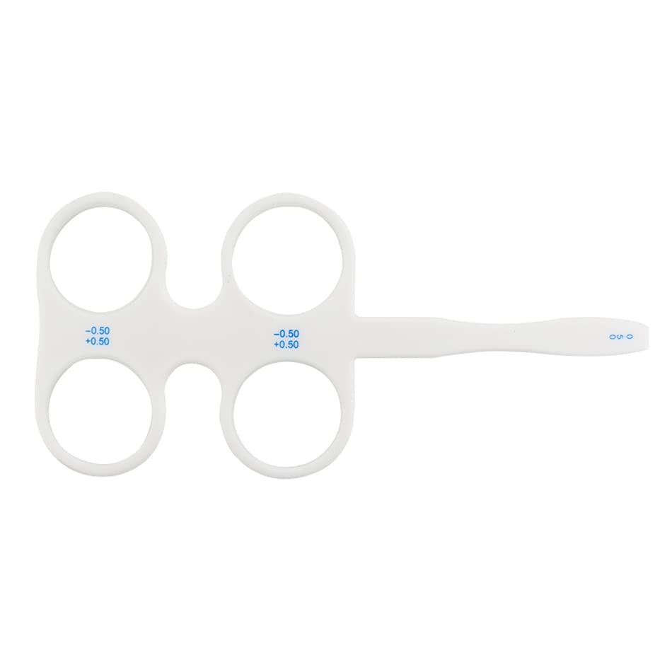 4 Lens Plastic Optical Flipper Ophthalmic Holder Eye Trainer occluder Optometry Equipment (Color : 0.50)