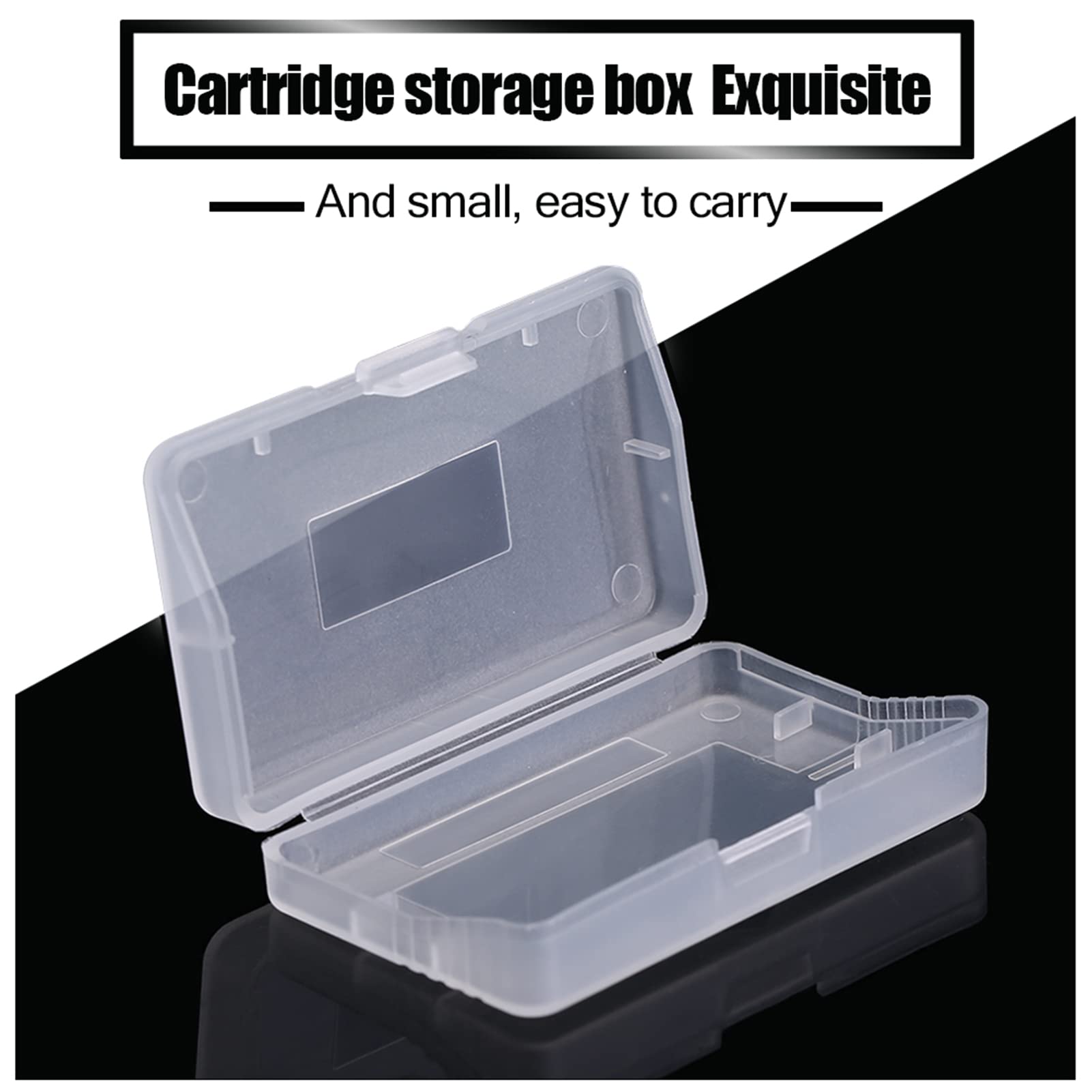 10pcs Transparent Cartridge Game Case, Anti Dust Cover Light Weight Cartridge Game Box for Nintendo Game Boy Advance