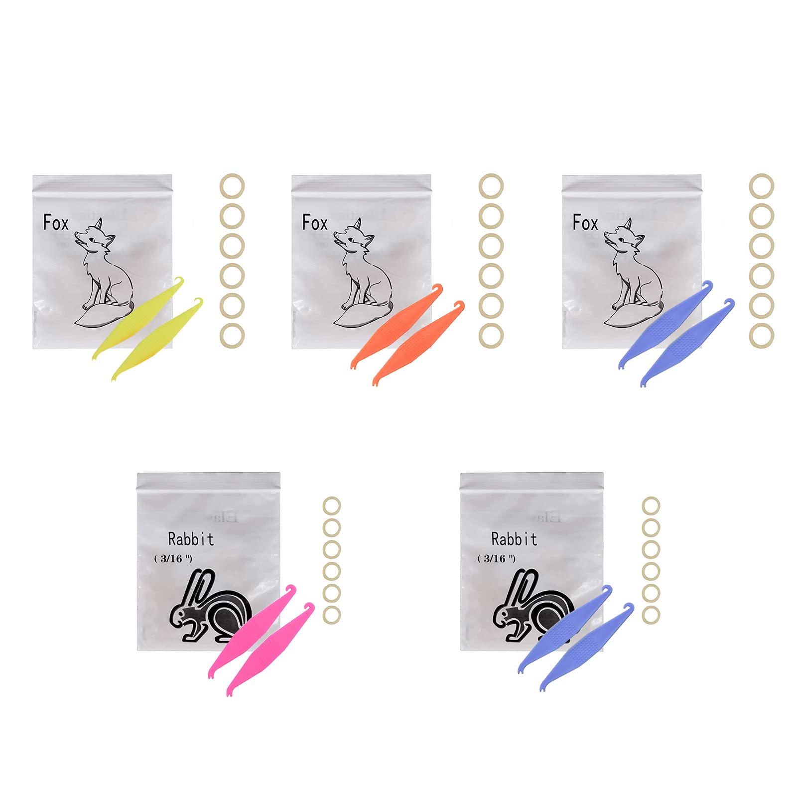 Chargenyang 1/4 3/16 Inch 500 Pack Orthodontic Elastic Rubber Bands Medium 3.5 Ounce Disposable Rubberbands Dreadlocks Hair Braids Fix Tooth Gap Free Elastic Placer for Braces