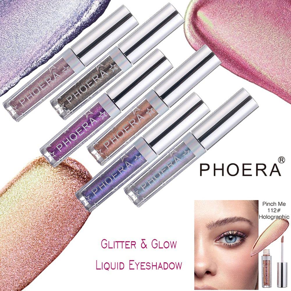 Glitter Eyeshadow,Makeup For Eyes Liquid Shimmer Sparkle Glow Light Colors Pencil Stick Shiny Long Lasting Waterproof Shining Eye Shadow Sets Metallic Pigments Metals Gloss Sparkling Pen Kit (A110)
