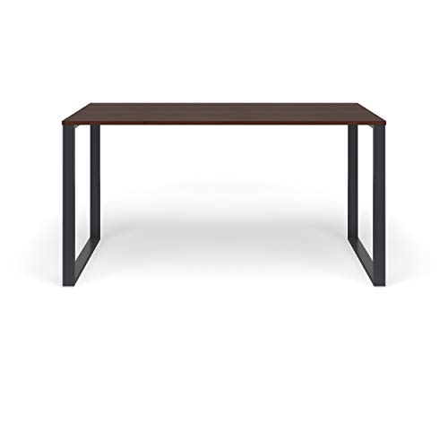 HON Basyx Commercial-Grade Executive Desk, 55", Walnut