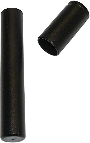 2 Black Single Cigar Airtight Storage Travel Tubes telescoping Crush-Proof Humidor Holder
