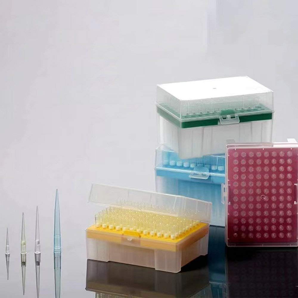 100ul Filtering Pipette Tips - Universal Filter Pipette Tips - Racked,RNase/DNase Free & Pyrogen Safe, Clear, 96 Tips/Rack Pk x 10 Racks(960 Tips)