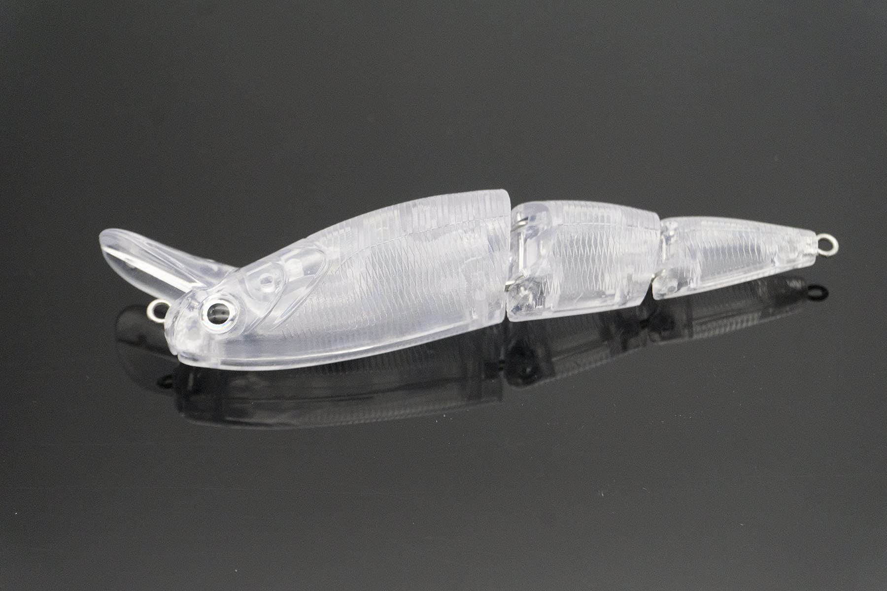 10pcs Unpainted swimbait Fishing Lure Body 110mm 13.27g 3sections Blank Clear Hard Lures 8075