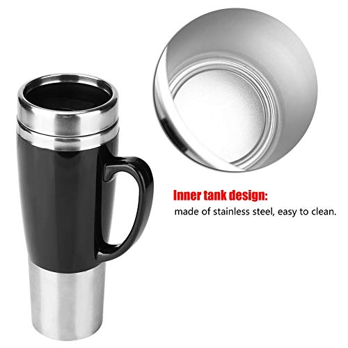 450ml Stainless Steel Electric Car Cup Travel Heating Mug, Keenso Electric Kettles Boiling Car Coffee Mug Heater with Cigarette Lighter(12V) Other Electrical Appliances