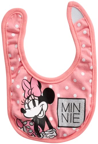 Disney Baby Girls? Minnie Mouse Layette Set - 3 Piece Bodysuit, Pants, and Bib (Newborn), Size 6-9 Months, Rose/Grey