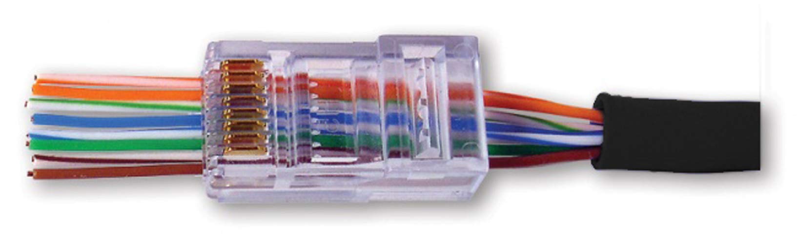 PHAT SATELLITE INTL - Gel Filled Direct Burial Waterproof Outdoor Cat5-e (Category 5e) Ethernet Data Cable, Pure Solid Copper 24AWG 4-Pair UTP, Booted RJ45 Plug, UL ETL, Made in USA (50 feet, Black)