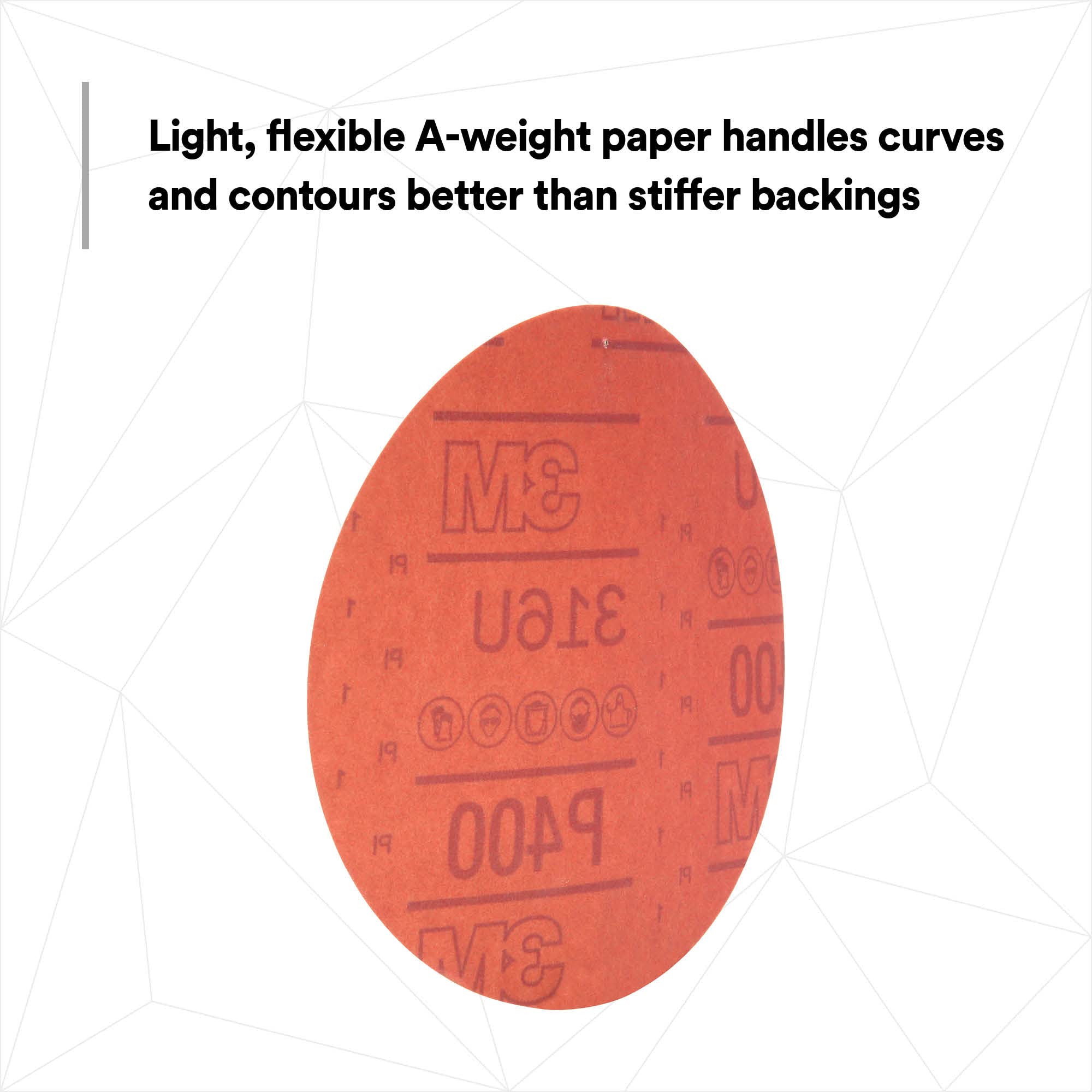 3M Hookit Red Abrasive Sanding Discs, 01261, No Hole, 6 in, 80+ Grade, Pack of 50 Discs, for Auto Sanding, Primer Sanding, E-Coat Sanding