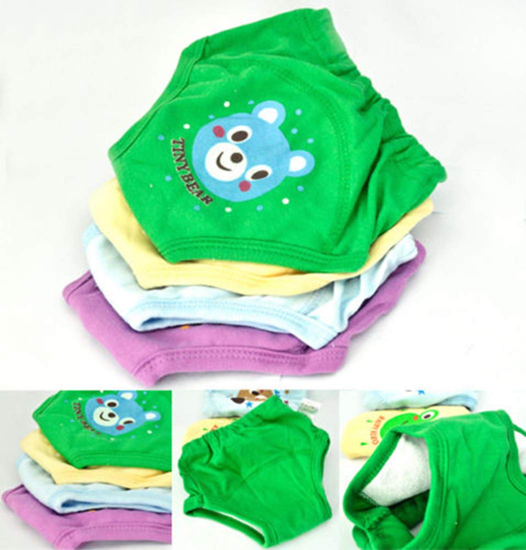 4 X Baby Toddler Girls Cute 4 Layers Waterproof Potty Training Pants Reusable 4Pcs Set (5T, Multi)