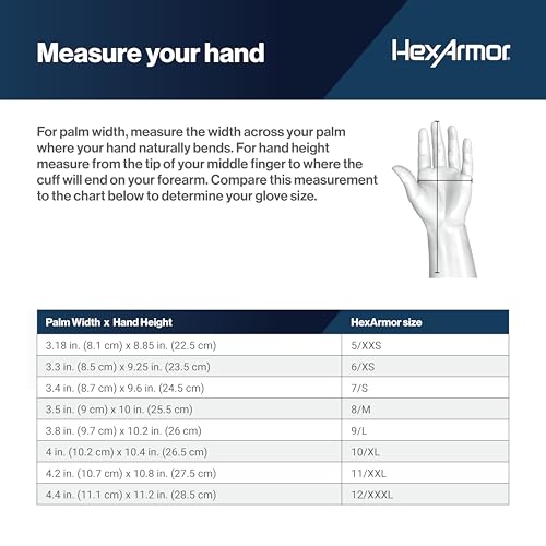 HexArmor Abrasion-Resistant Touchscreen Tactical Gloves | HexBlue™ 2132STL | Medium