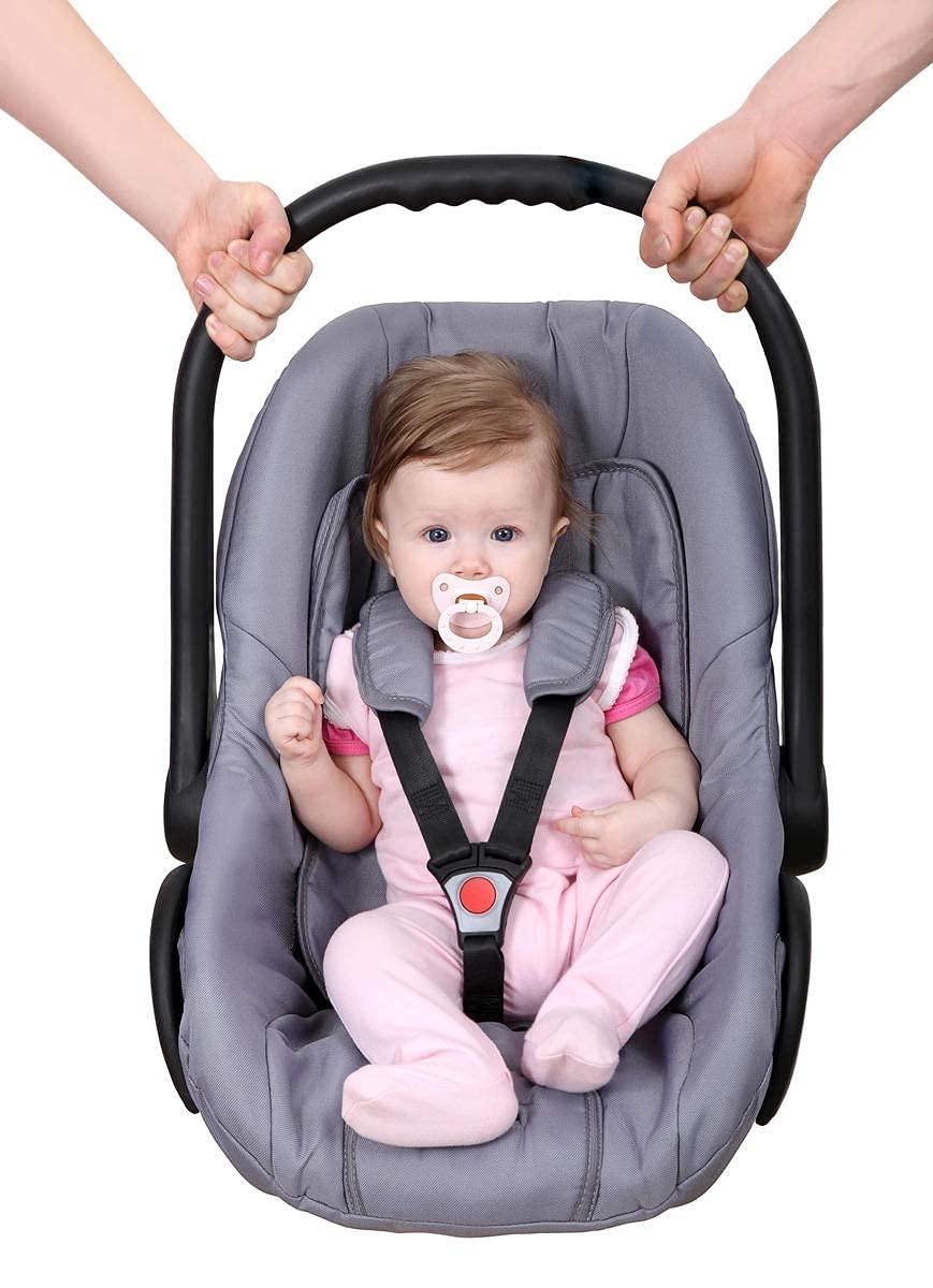 Lebogner Baby Head Support Pillow & Car Seat Strap Covers
