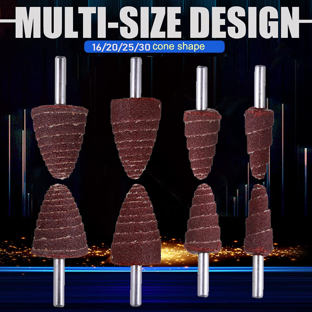 12 Pcs Abrasive Flap Wheel Sander Set, 1/4”Shank Flap Sander for Drill, Flap Wheel Sander Drill Attachment, 80 Grit Flap Wheels