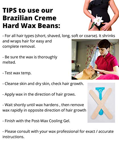 SAVBIN Brazilian Creme Hard Wax Beans (Brazilian Creme - 2.2 LBS (1000 grams))