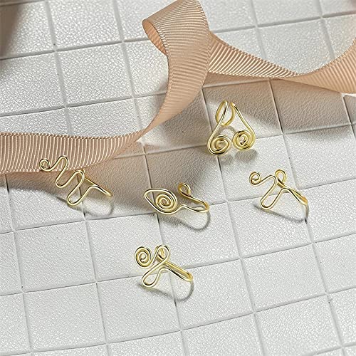 12 Pcs African Nose Cuff Non Piercing,Fake Nose Ring for Women, Nose Rings Hoop, Nose Ring Cuff Heart, Clip on Nose Ring