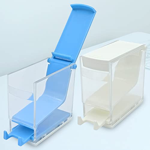 2 Pack Dental Cotton Roll Dispenser Holder Organizer Hygienic Cotton Roll Divider, Press-on Dental Cotton Rolls Holder and Dispenser with Nonslip Base
