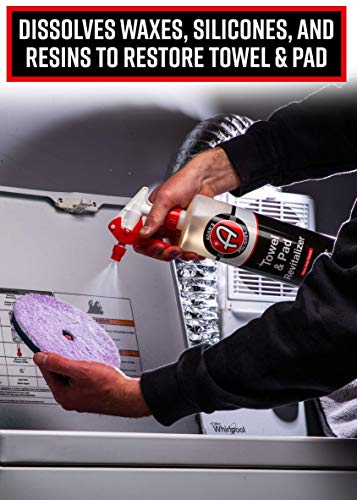 Adam's Microfiber Towel & Pad Cleaner - Keep Your Detailing Cloths, Applicators, & Pads Bright and Soft to Ensure a Scratch Free Surface - Tough on Grime, Gentle on Microfiber & Pads (Gallon)