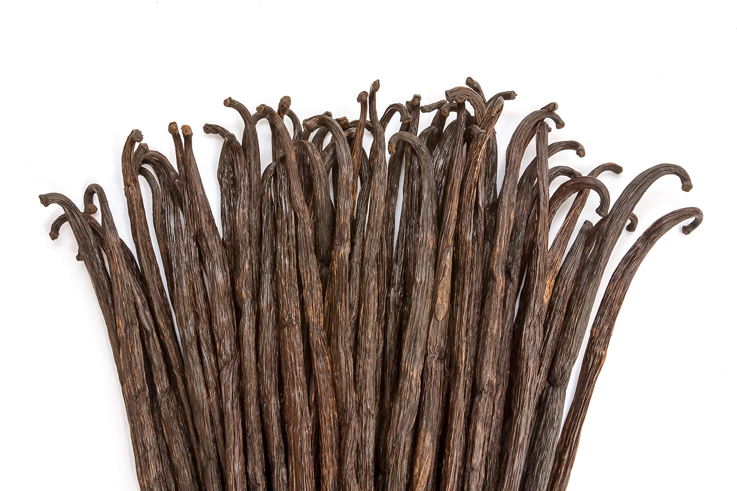 10 Vanilla Beans - Whole Extract Grade B Pods for Baking, Homemade Extract, Brewing, Coffee, Cooking - (Tahitian)