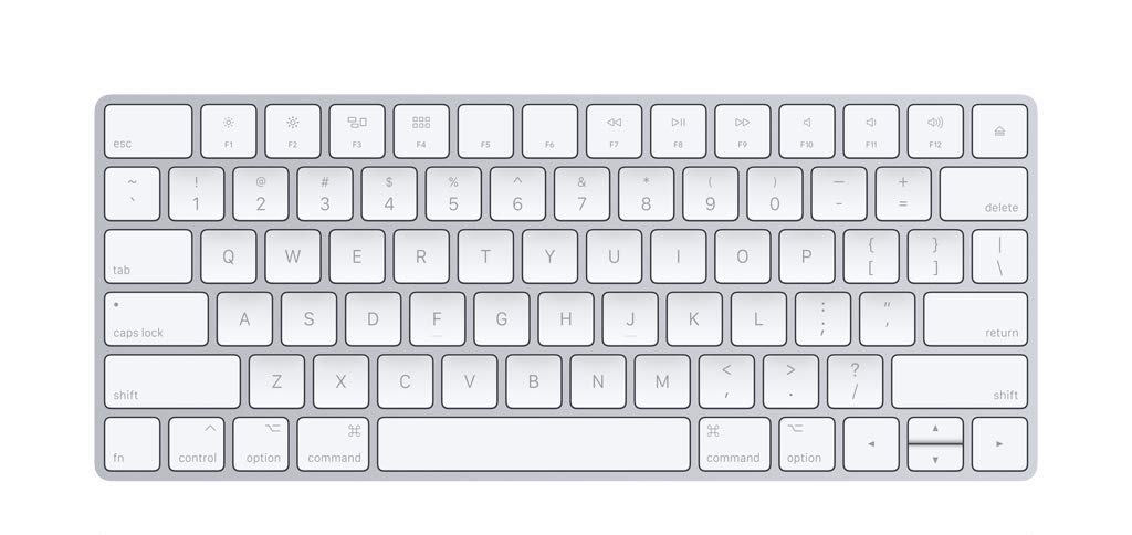 Apple Magic Keyboard (Wireless, Rechargable) (US English) - Silver (Renewed)