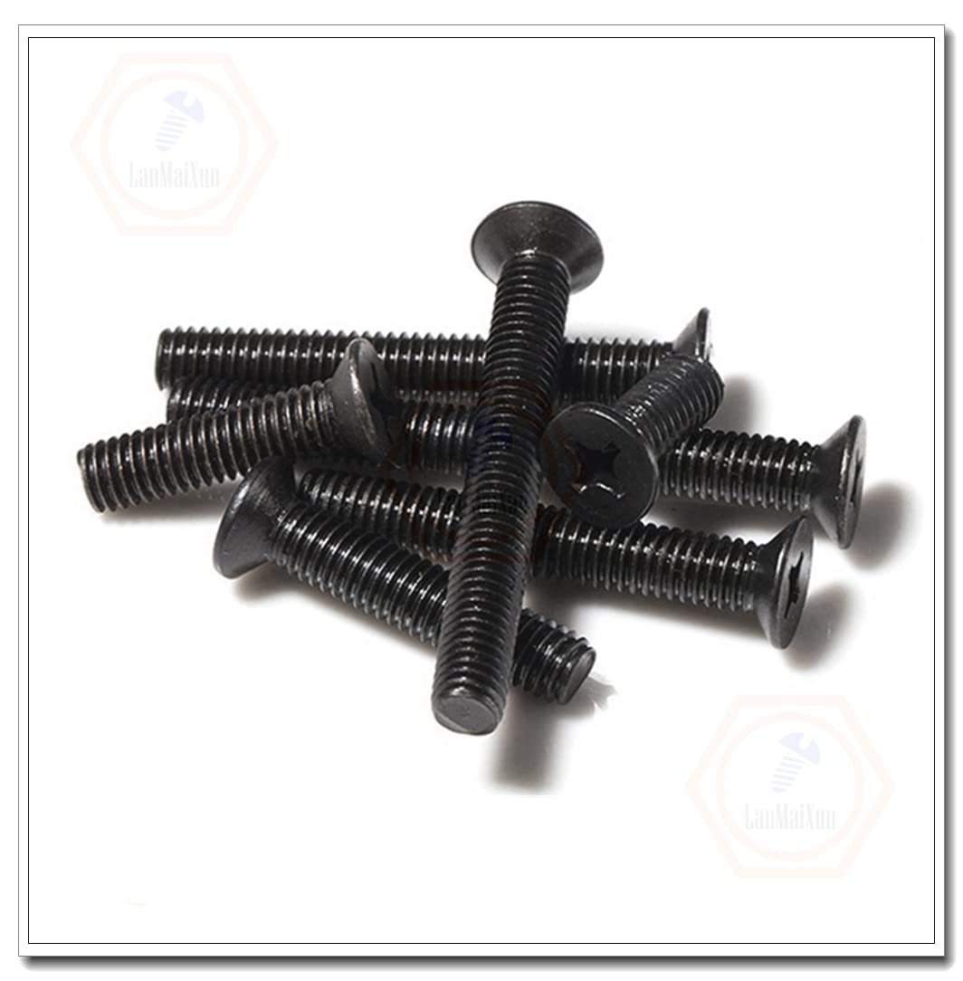 100pcs M1.7-0.35×16mm Laptop Notebook Computer Carbon Steel Screws Kit Set, Flat Head Phillips Cross Screw Assortments, Countersunk ssd Screws for SSD Toshiba DELL Sony Samsung