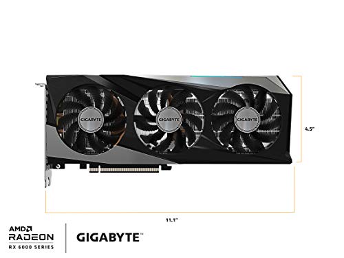 GIGABYTE Radeon RX 6700 XT Gaming OC 12G Graphics Card, WINDFORCE 3X Cooling System, 12GB 192-bit GDDR6, GV-R67XTGAMING OC-12GD Video Card
