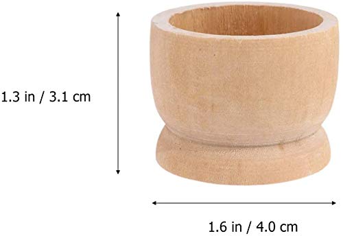 12-Pack Wooden Egg Cup Holders Unfinished Wooden Egg Stands for Kids Craft Easter Birthday Baby Shower Party Supplies