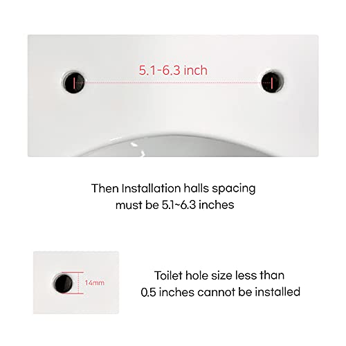 DURI 3.0 Toilet Seat with Built in Potty Training Seat, Slow-Close, Toilet Training Potty Seat, Removable (Sky)