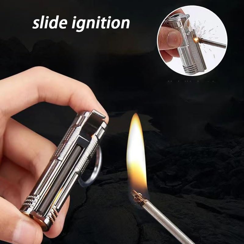 10,000 Times Match Lighter, Can Be Filled with Kerosene, Easy to Carry, Suitable for Gas Field Use, Indoor Outdoor (Color : C3)