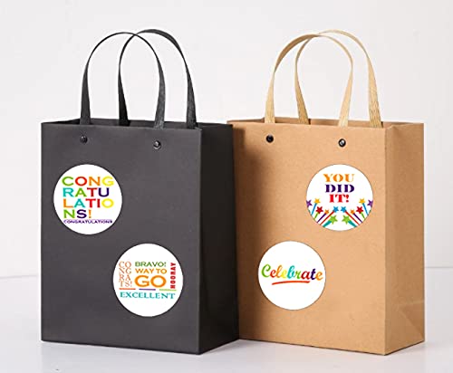 Congratulations Stickers Assortment Congrats Envelopes Seals,Graduation,Encouragement Labels for Men,Women,and Kids,2 Inch 504 Pcs