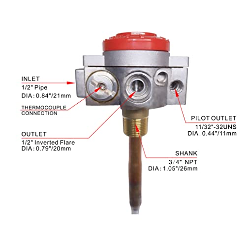 110-326 Natural Gas Water Heater Thermostat. Gas Water Heater Valve JXHONG