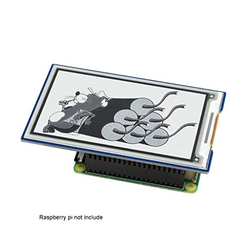 Coolwell Waveshare 3.7inch E-Paper E-Ink Display HAT for Raspberry Pi/Jetson Nano, 480×280 Pixels e-Paper Module, Black/White Color, SPI Interface