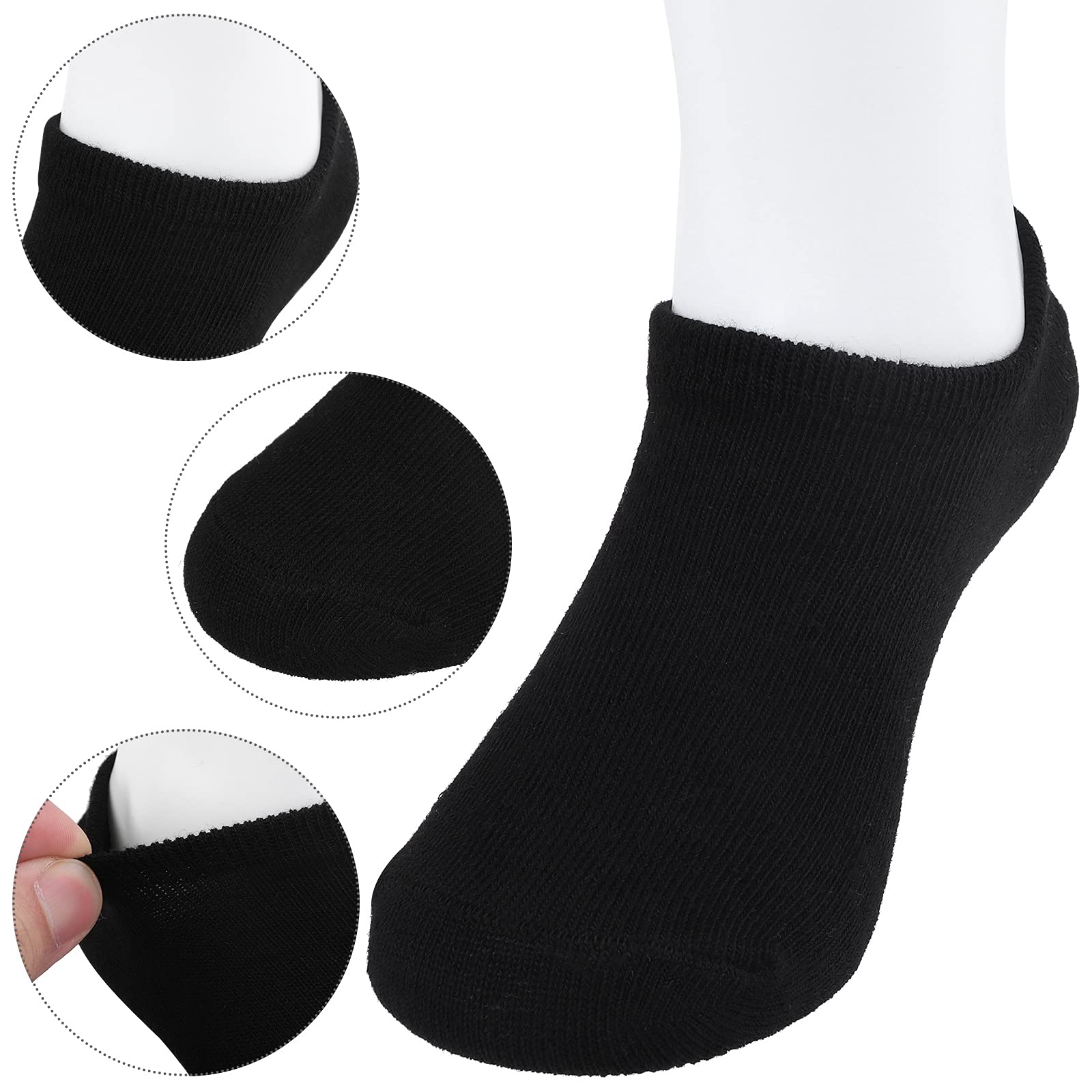 Cooraby 15 Pairs No Show Socks Kids Socks Anti-slip Low Cut Socks for Girls Boys Ankle Athletic Socks