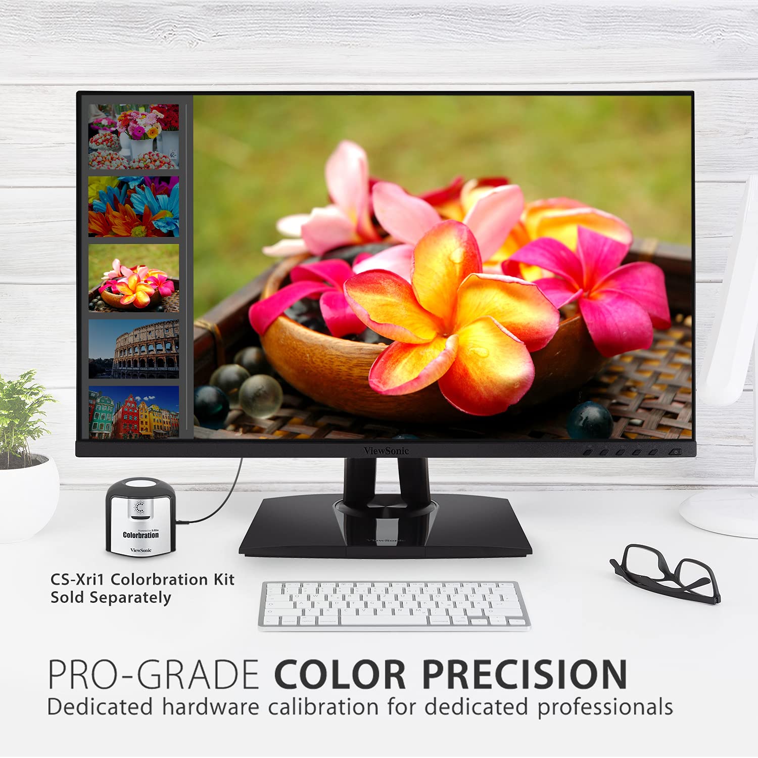 ViewSonic VP2756-4K 27 Inch 4K UHD IPS Ergonomic Monitor, Color Accuracy, Pantone Validated, 60W USB C (Renewed)