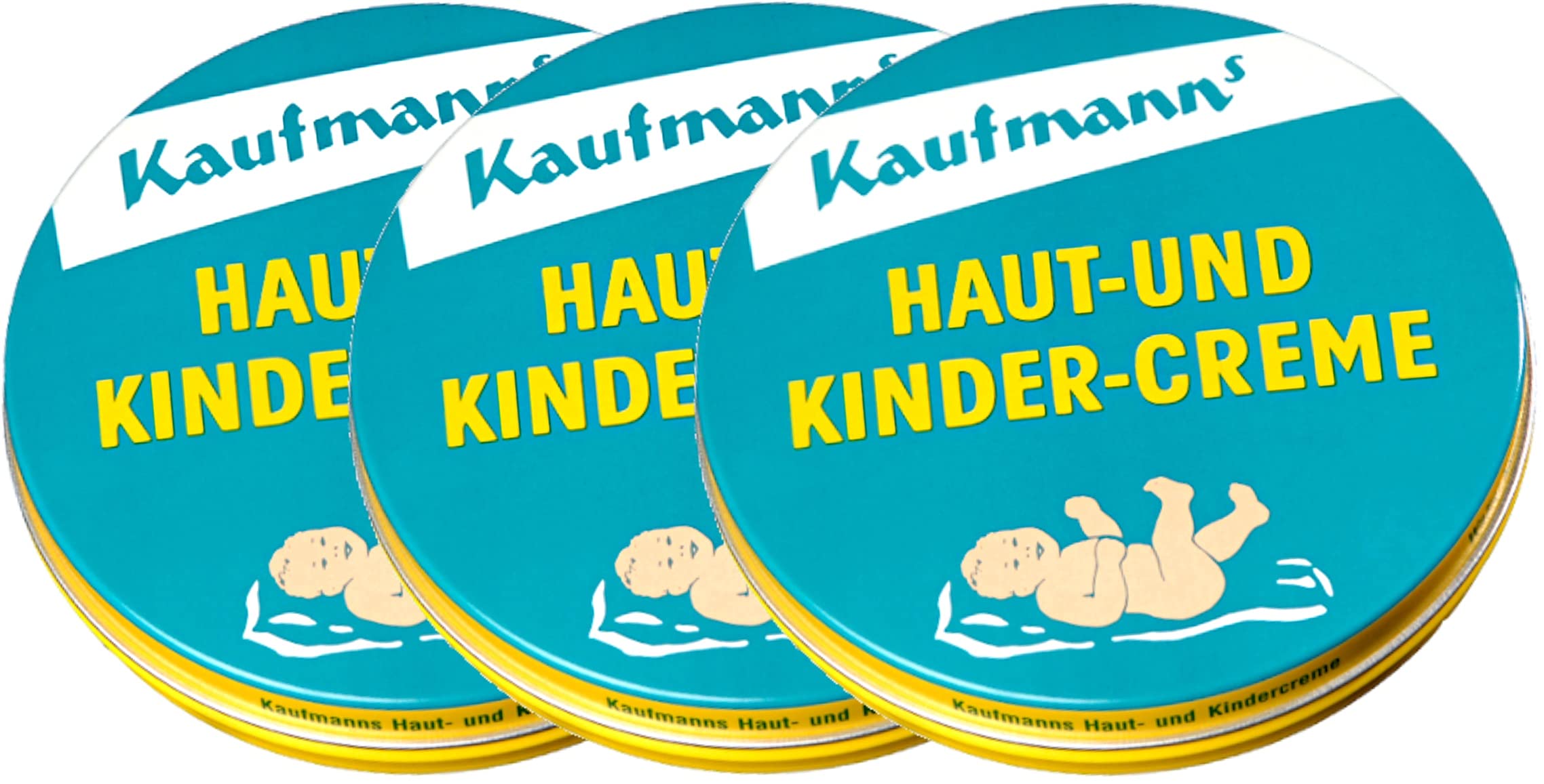 Kaufmann's 3 x 75 ml Care Cream Skin and Children Cream/Germany#