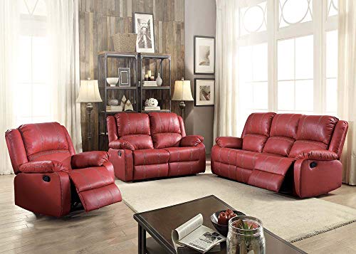 ACME Zuriel Loveseat (Motion) - 52151 - Red PU