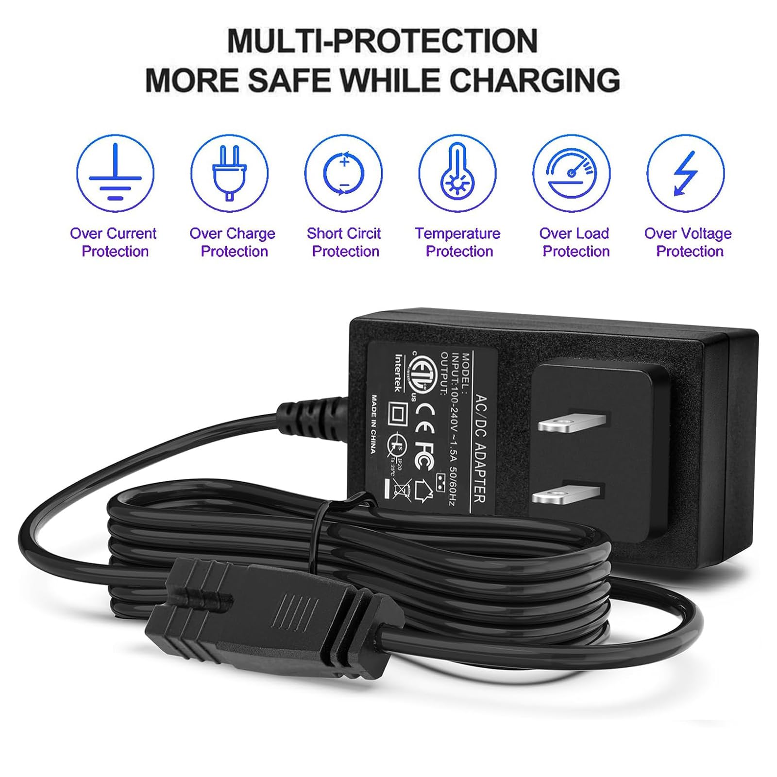 12.6V Charger for Lydsto Robotic Pool Cleaner Compatible with Lydsto P1-JZ-B P1 MINI-FH01 S2 YM-S2-01 YMS201 YMS203 Automatic Robotic Pool Vacuum Cleaner Power Adapter