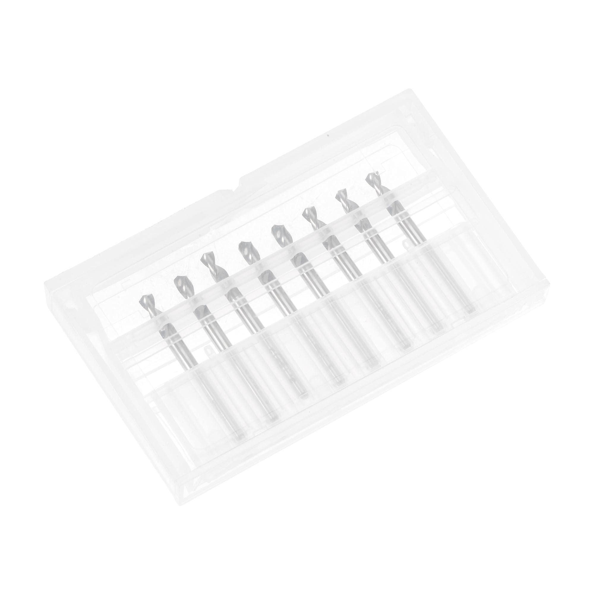 uxcell PCB Drill Bits 3.175mm Tungsten Carbide Spiral Flute Jewelry CNC Engraving Print Circuit Board Micro Drill Bits 1/8" Shank 8pcs