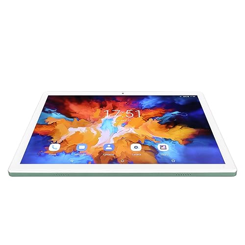 10.1 Inch Tablet, 4G LTE Phone Tablet Octa Core 512GB Expandable 8GB RAM 128GB ROM US Plug 100β240V HiFi Speakers for Office for Work (Green)