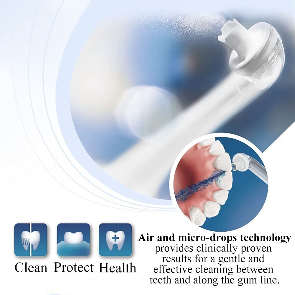 HX8032 AirFloss Replacement Nozzles Compatible with Philips Sonicare AirFloss Ultra HX8331/HX8332/HX8340/HX8341/HX8381/HX8401,Generic SonicCare AirFloss Replacement Heads(3 Count)