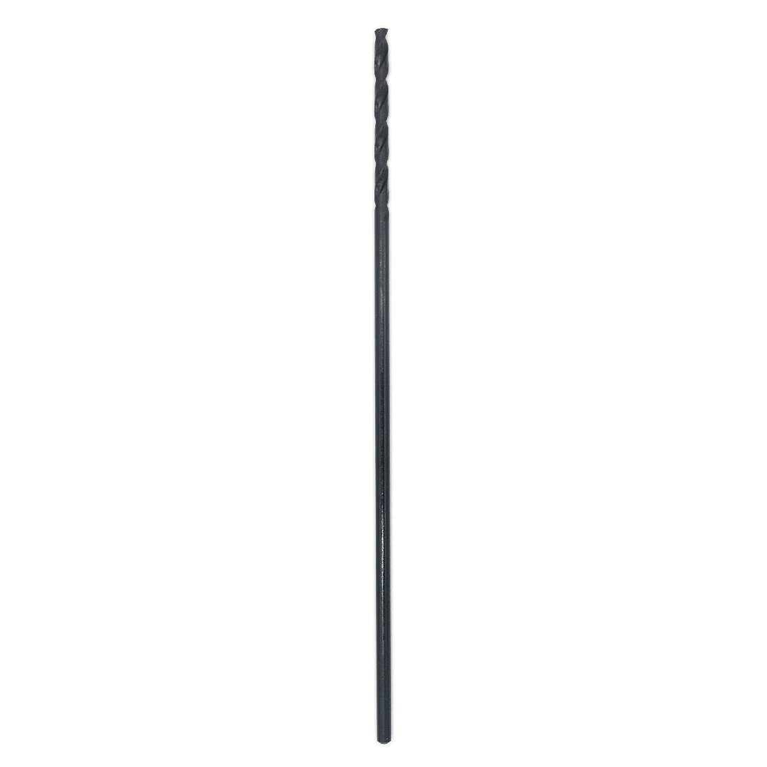 1/8-Inch x 6-Inch Aircraft Extension Black Oxide Drill Bit, Premium M2 High Speed Steel, Extra Length, for Metal, Plastic, Wood