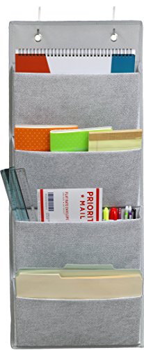 4 Pockets - Wall Mount/Over Door Office Supplies File Document Organizer Holder