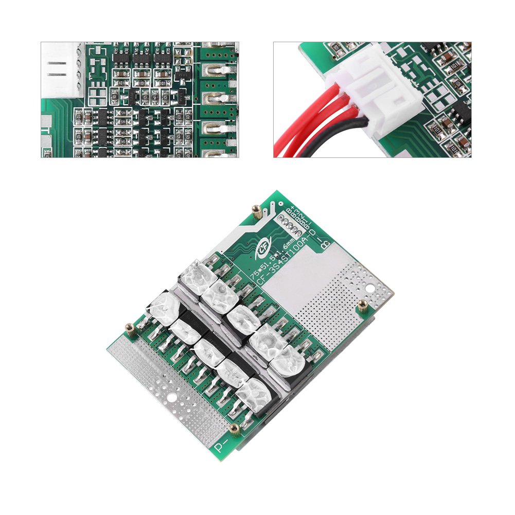 3S 11.1V/12V/12.6V 50A Balance Battery PCB Board with Balance