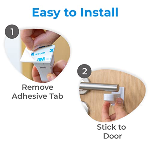 6-Pack Door Lever Lock for Child Safety - Baby Proofing - Child Proof Handle Locks