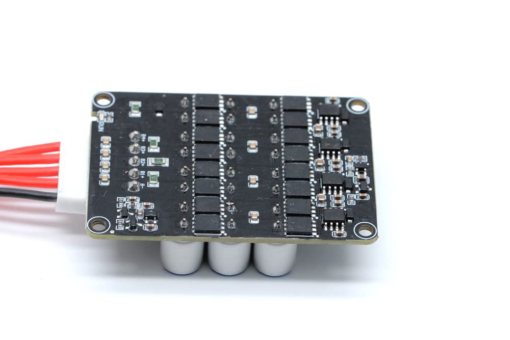 3S 4S 12V 5A Battery Active Equalizer BMS Balancer Lipo Li-ion LFP LiFePO4 Lithium Battery Balance Active Energy Transfer Equalization Module Faster Whole Group Capacitor Balancer PCB