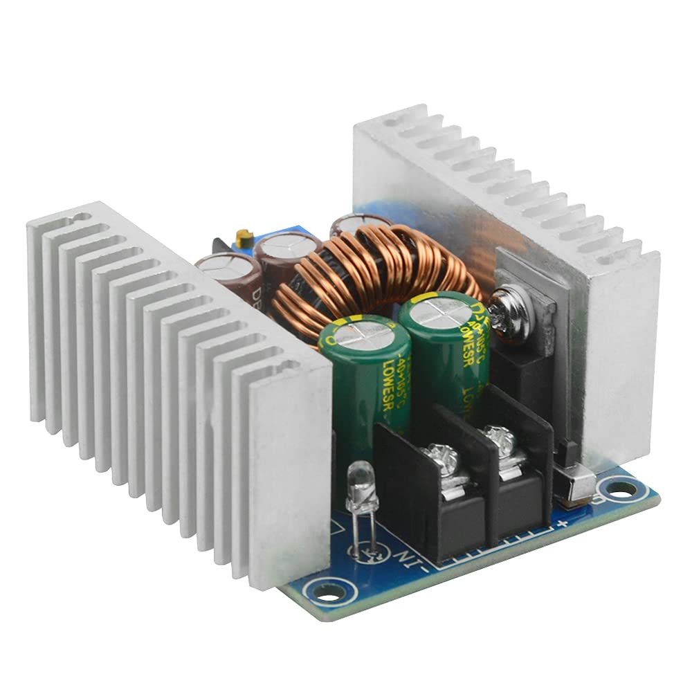 XINGYHENG 2Pcs 20A 300W High-Power Buck Converter Module DC 6-40V to DC 1.2-36V Adjustable Constant Voltage Constant Current Power Module Charging Drive with Short Circuit Protection