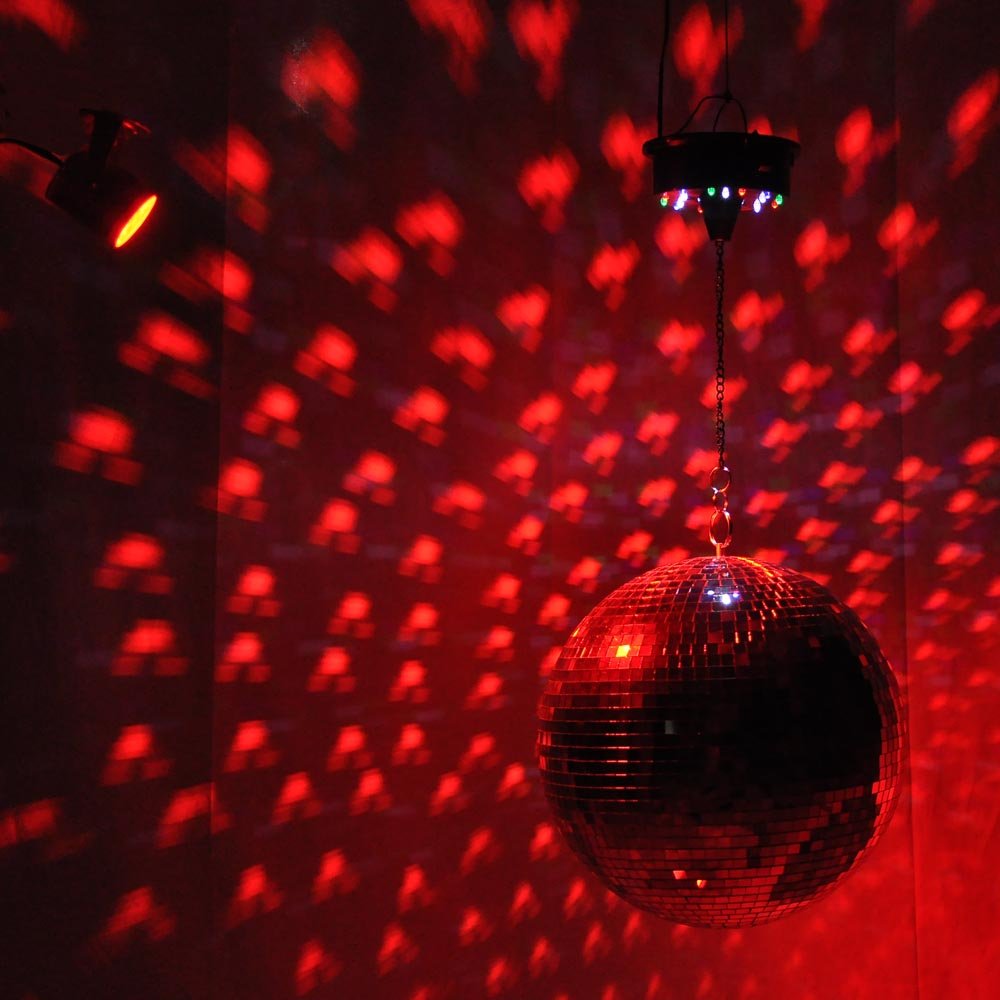 12" Mirror Disco Ball Great for a Party or Dj Light Effect Ideal for Party, Wedding, Pubs, banquets, Night Clubs and Disco Fits on Any Rotating Motor