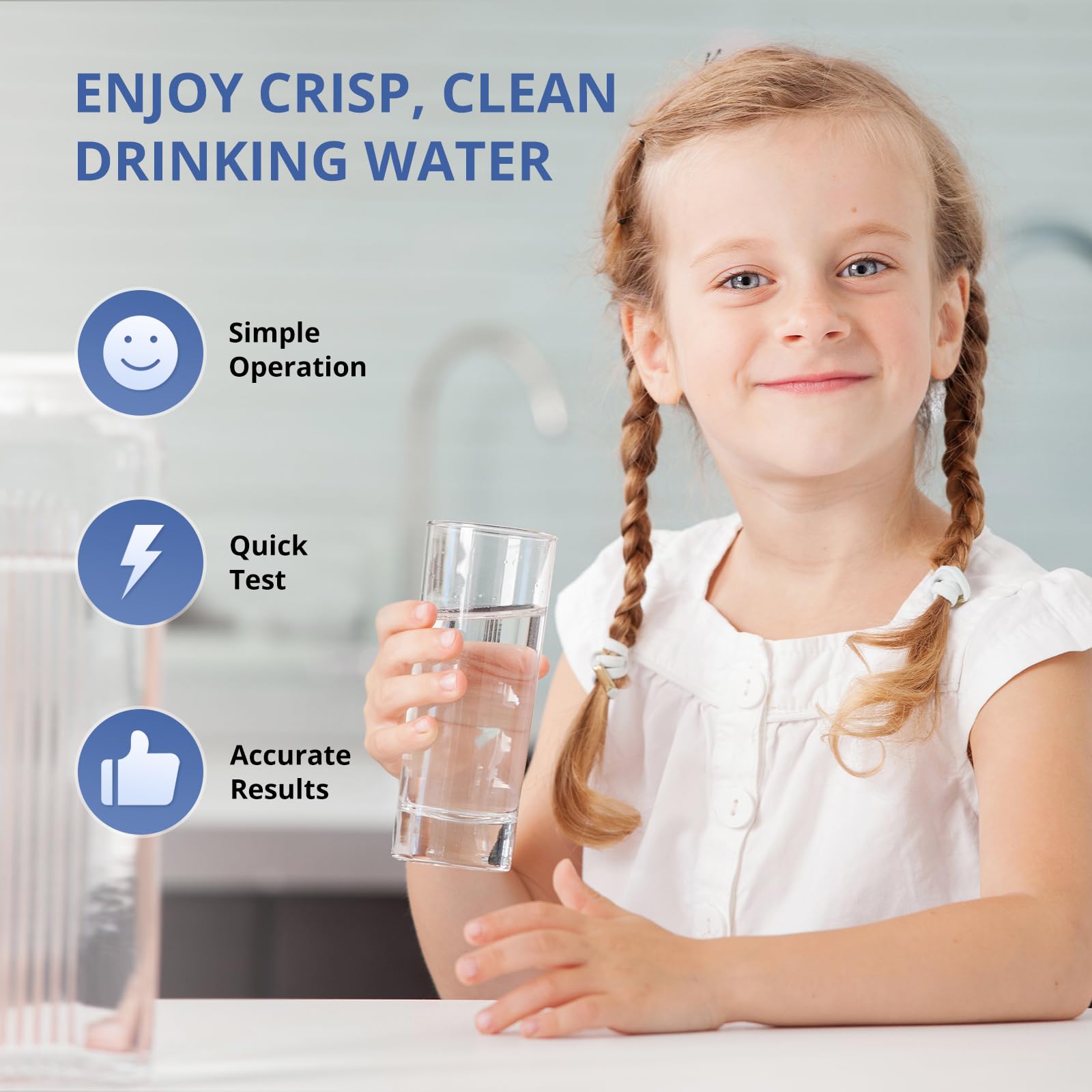 17 in 1 Drinking Water Test Kit-125 Strips+2 Bacteria Tests,Home Water and Well Water Testing Kit,pH, Hardness, Chlorine, Lead, Iron, Copper, Nitrate, Nitrite Test Kit