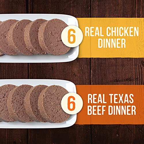 Merrick Grain Free Wet Dog Food Variety Pack, Real Texas Beef and Chicken Dinner, Canned Dog Food - (12) 12.7 oz. Cans