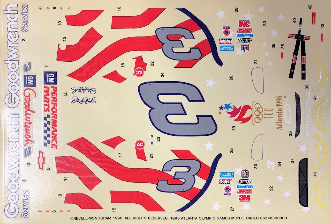 1996 Atlanta Olympic Games Monte Carlo Monogram Model